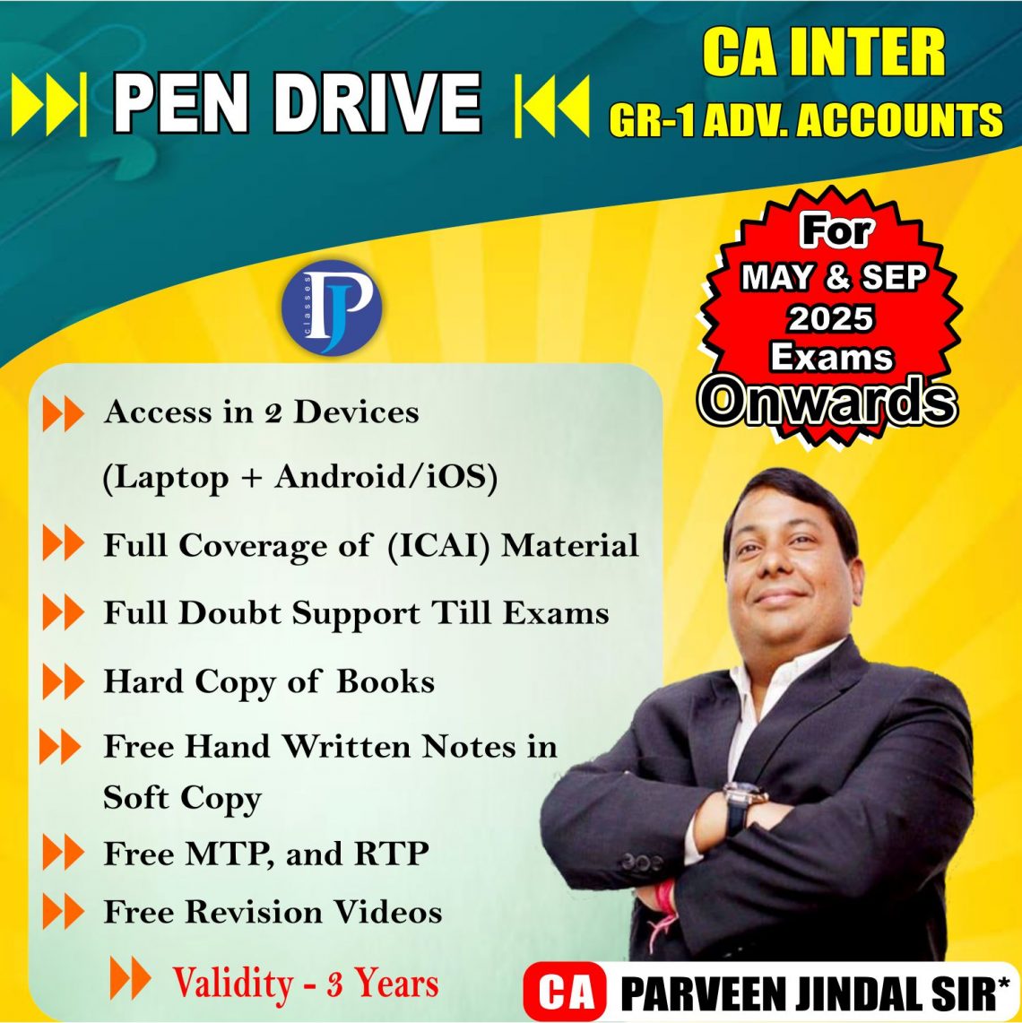 Pen Drive Class – CA Parveen Jindal